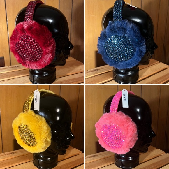 Accessories | Snow White Bling Ear Muffs | Poshmark